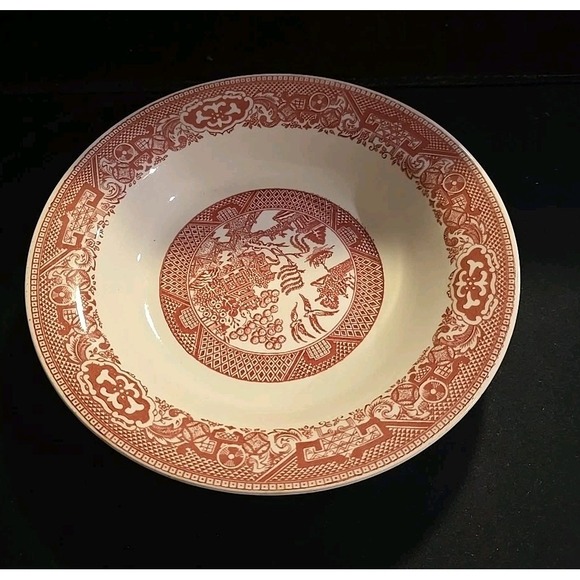 Dining | Vintage Royal China Willow Ware Red Noodle Bowl 85 Small Chip ...